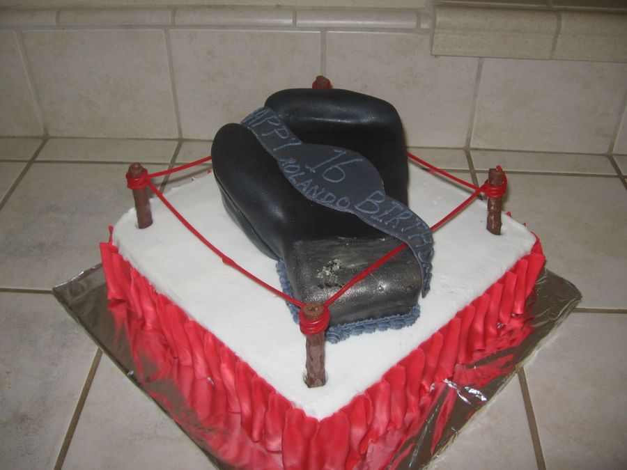 Boxing Glove Cake - CakeCentral.com