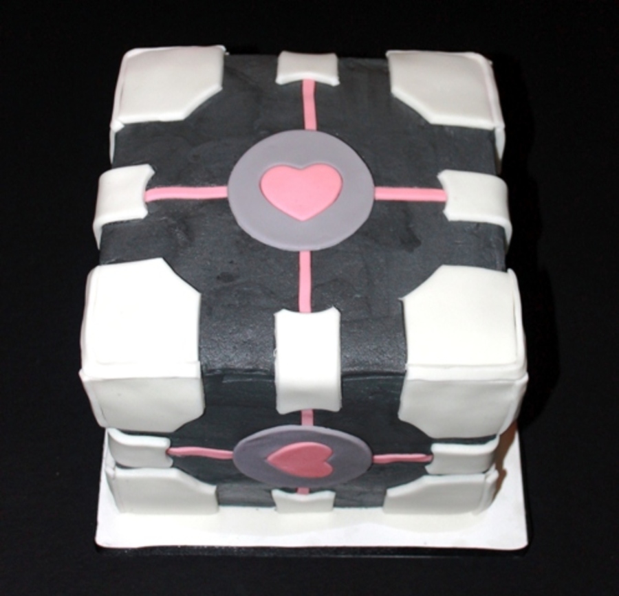Portal Video Game-Companion Cube - CakeCentral.com