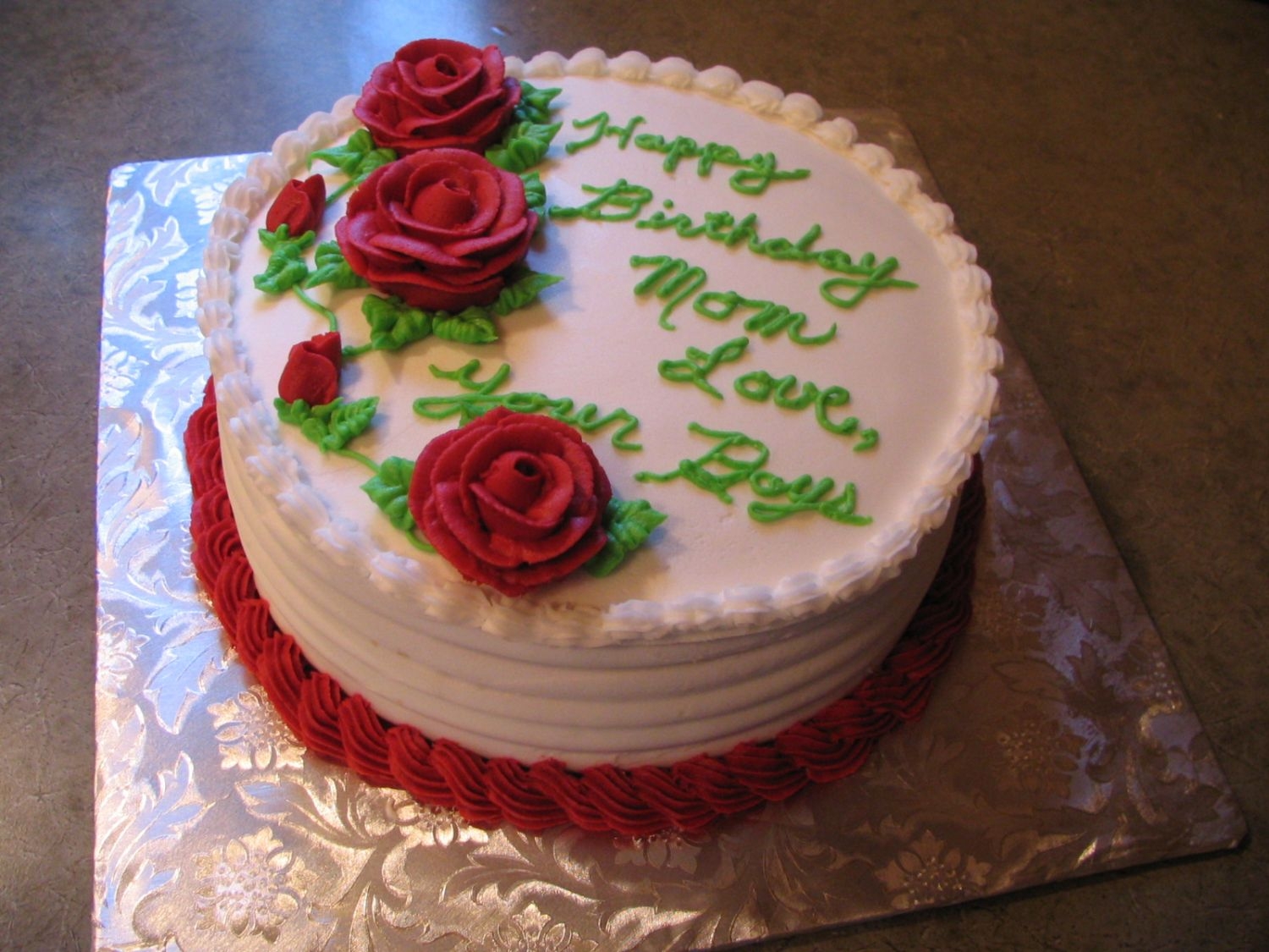 Birthday Cake For Mom. - CakeCentral.com