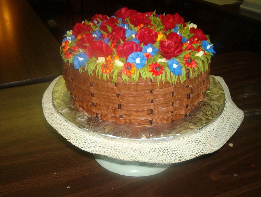 Flower Basket - CakeCentral.com