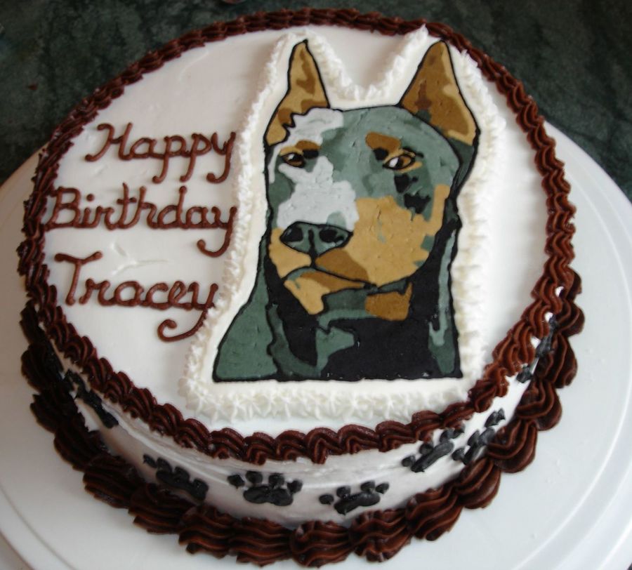 Doberman Cake - CakeCentral.com