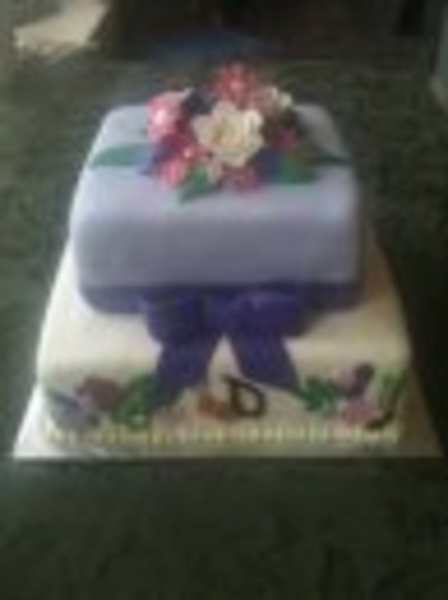 Purple Flowers - CakeCentral.com