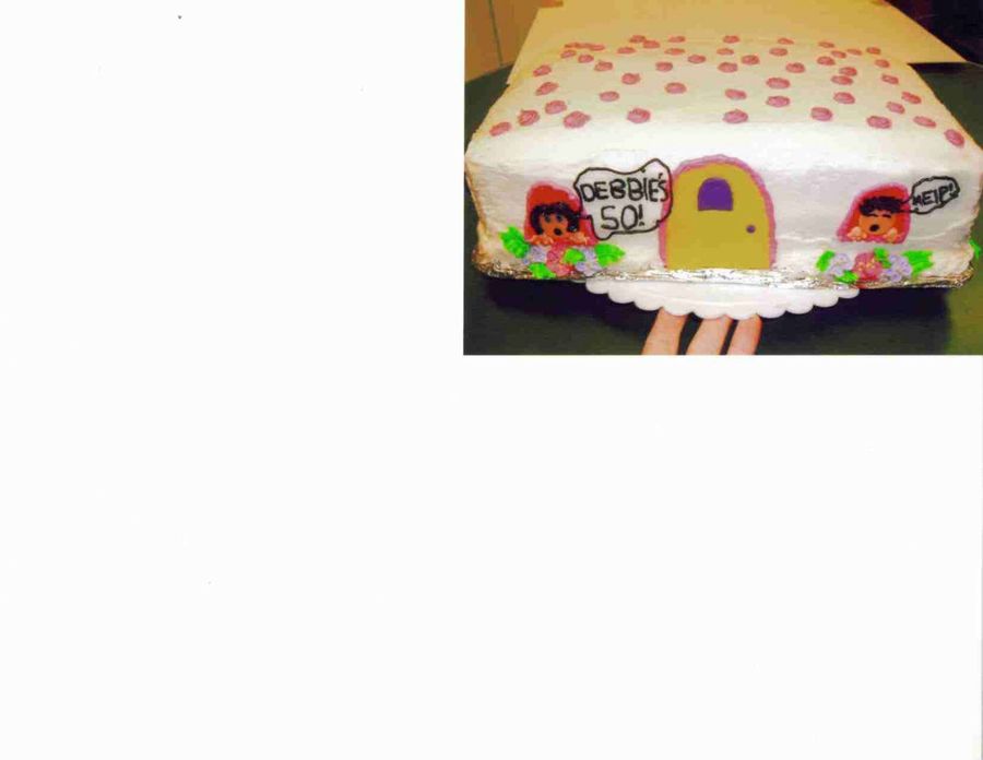 House On Fire Over 50 Years Old - CakeCentral.com