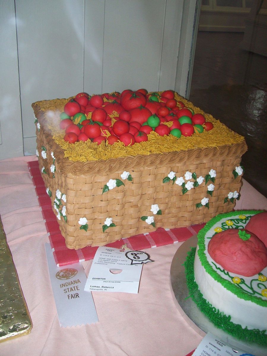 State Fair Tomato Theme Cake - CakeCentral.com