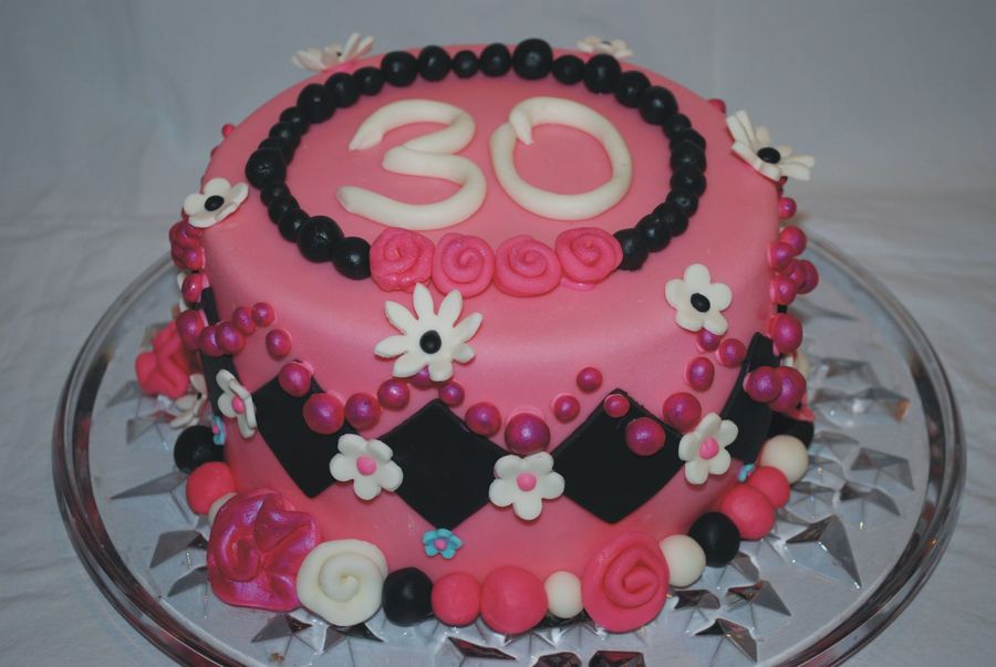 30Th Birthday Cake - CakeCentral.com