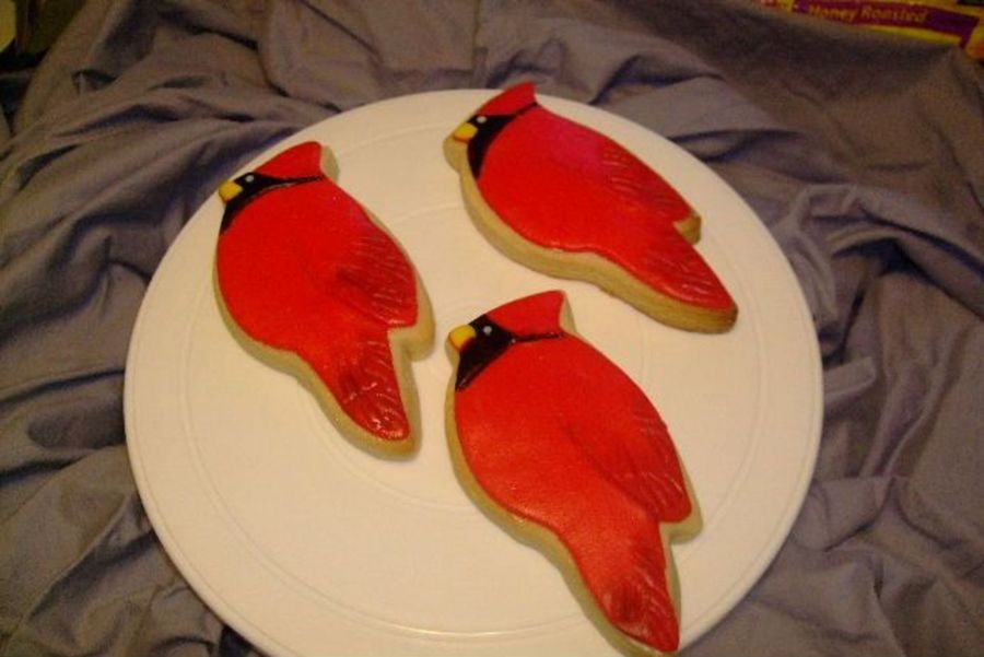 Cardinal Cookies - CakeCentral.com