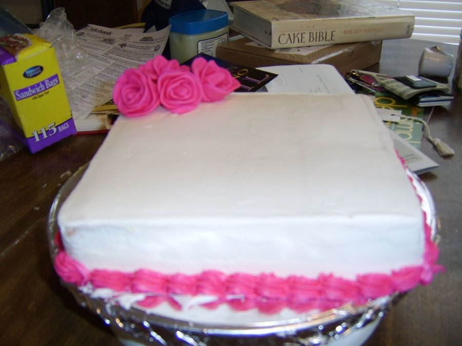 Another Pic Of My Practice Cake. - CakeCentral.com
