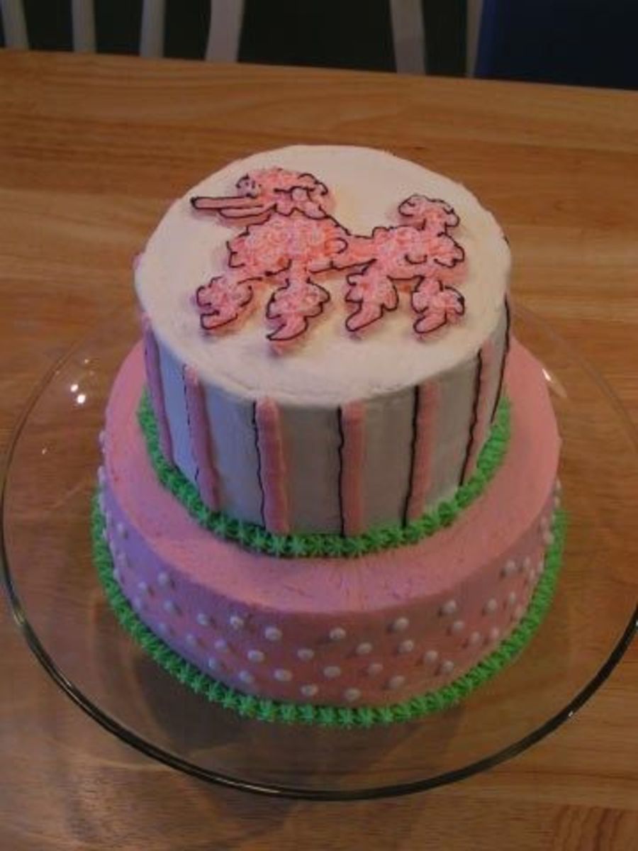 Pink Poodle Cake - CakeCentral.com