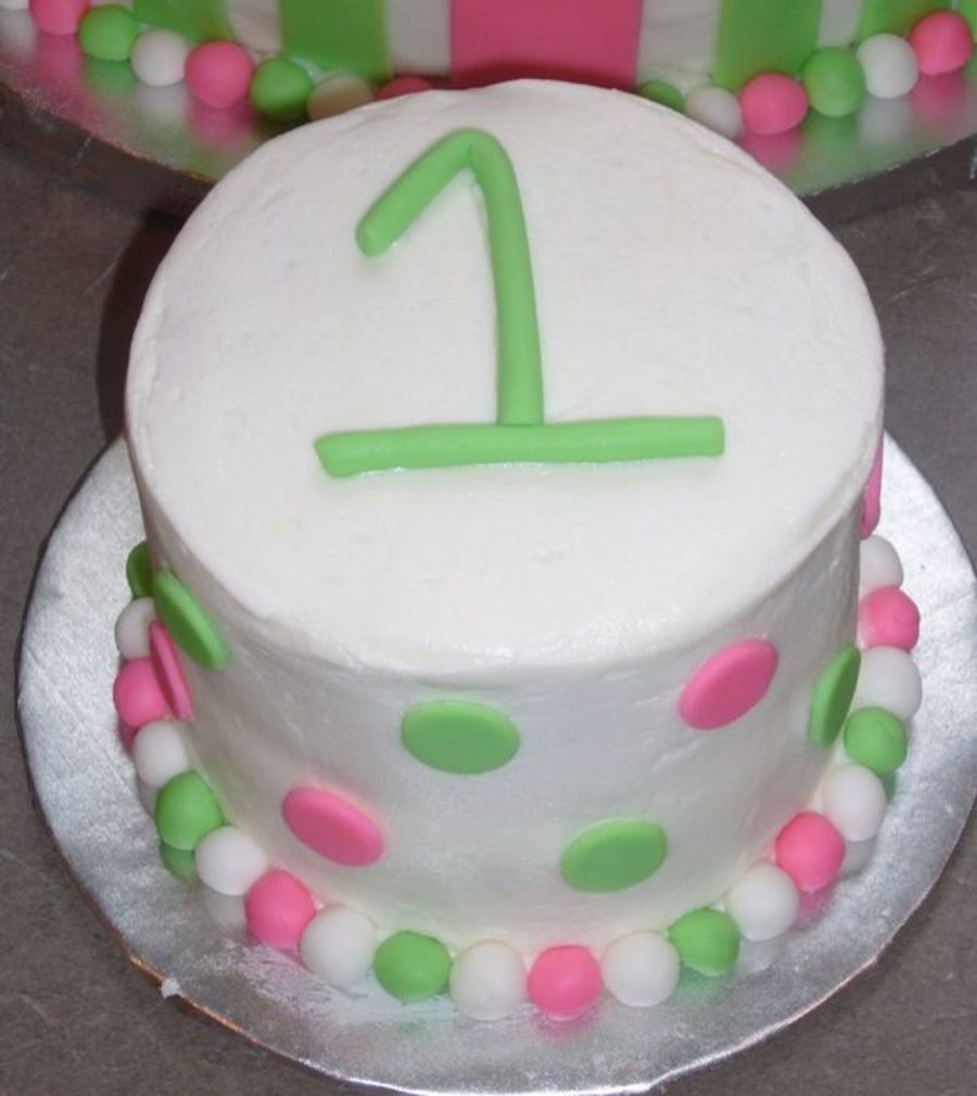 Matching Smash Cake - CakeCentral.com