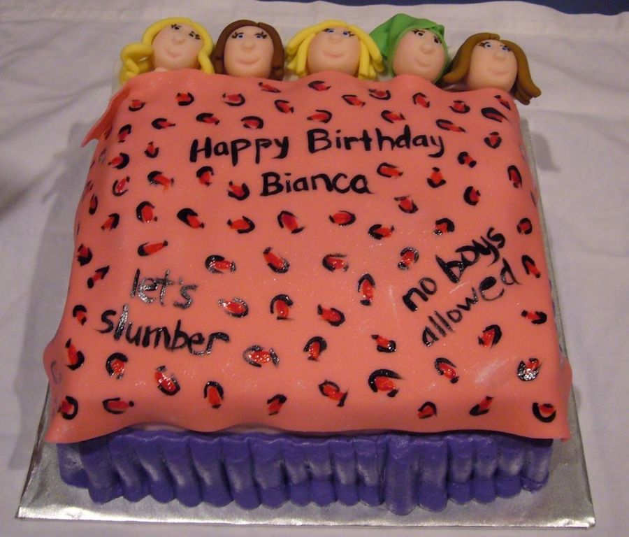 Slumber Party Cake - CakeCentral.com