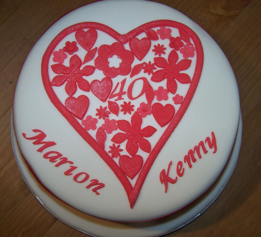 Ruby Anniversary - CakeCentral.com