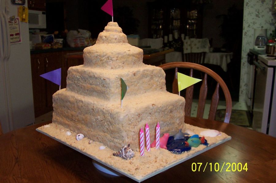 Sand Castle Cake - CakeCentral.com