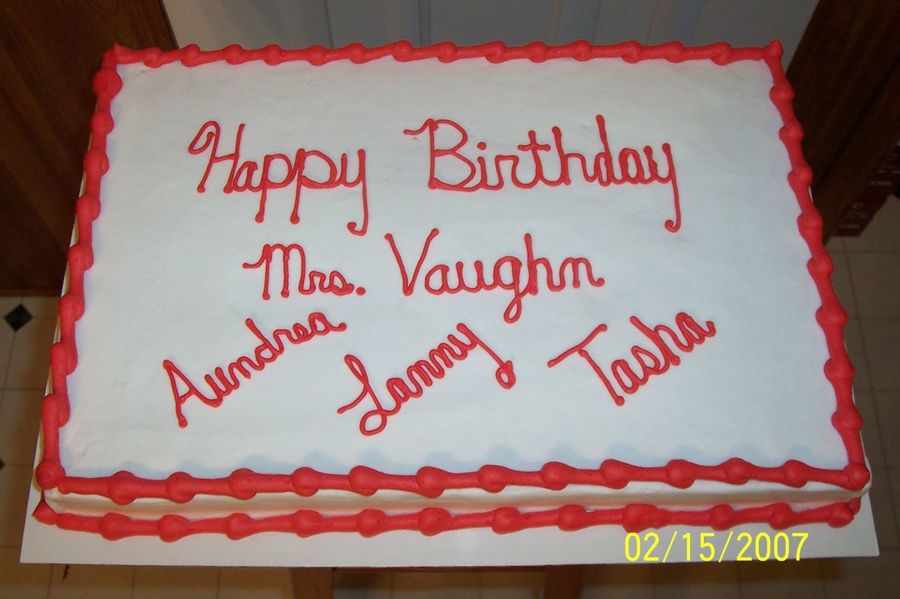 "happy February Birthday" - CakeCentral.com