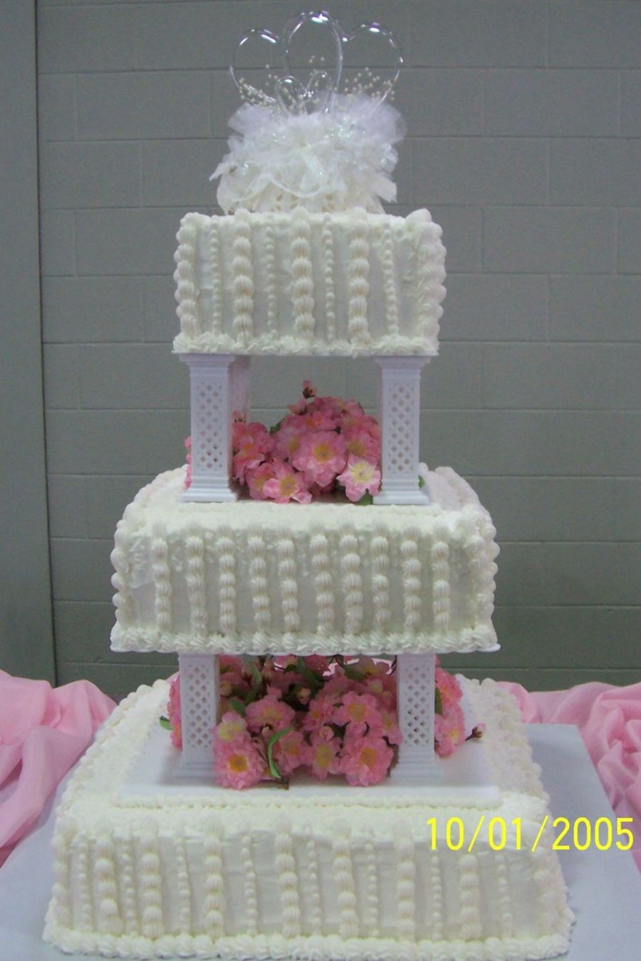 Square Wedding Cake - CakeCentral.com