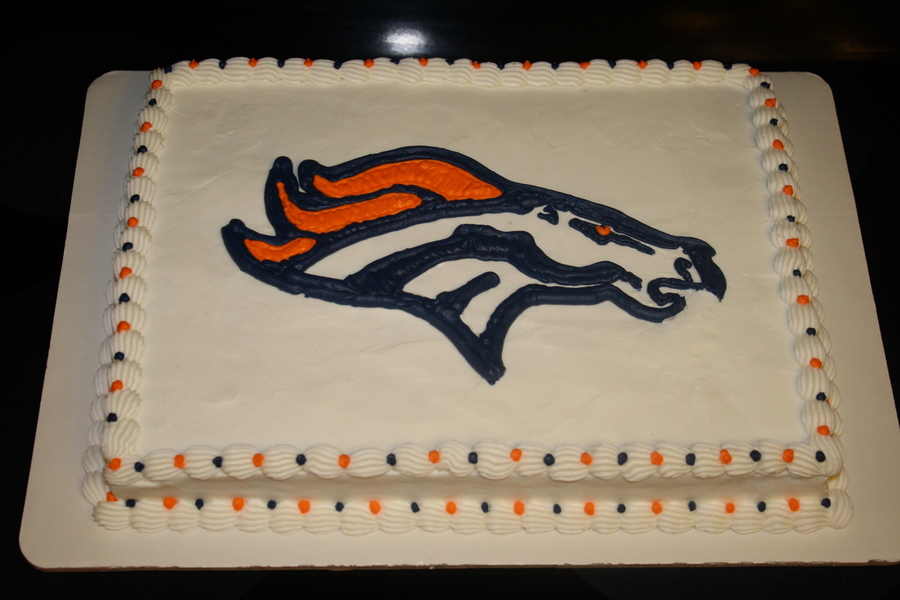 Denver Broncos Cake - CakeCentral.com