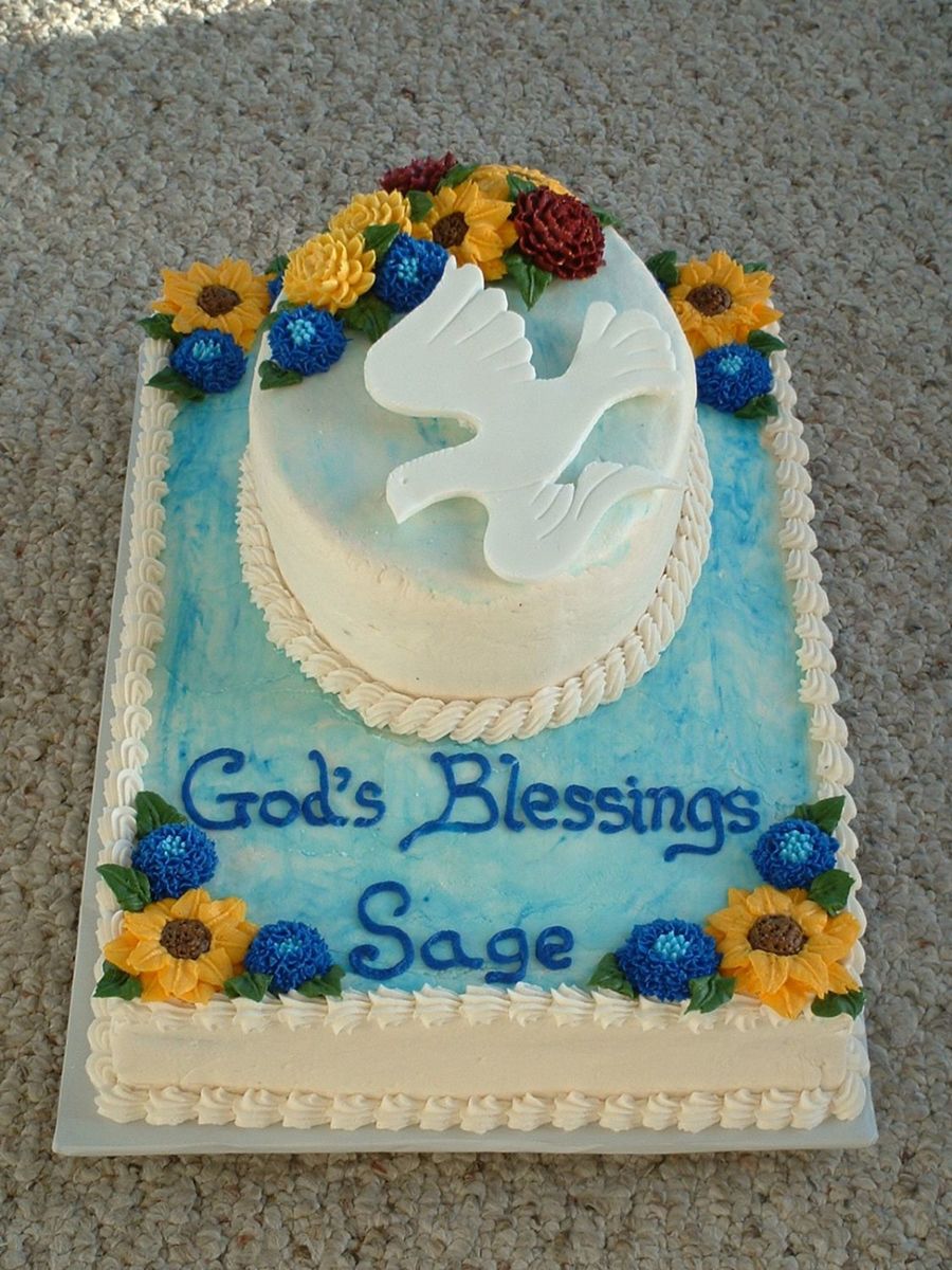 Confirmation Dove Cake - CakeCentral.com