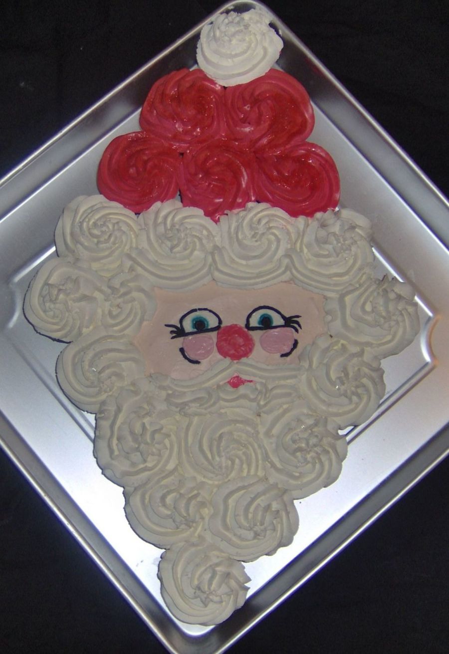 Santa Cupcake Cake - CakeCentral.com