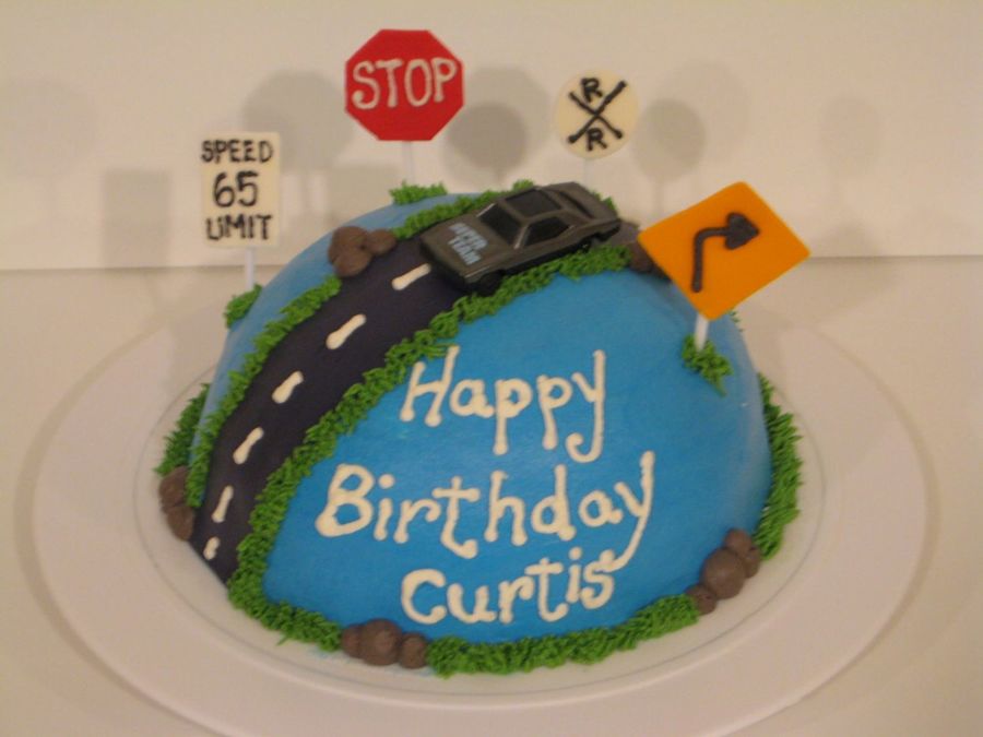 Road Signs Cake - CakeCentral.com