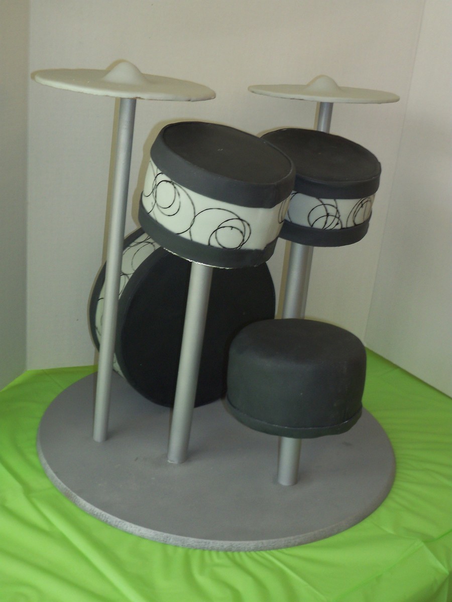 Kenzie's Drum Set - CakeCentral.com