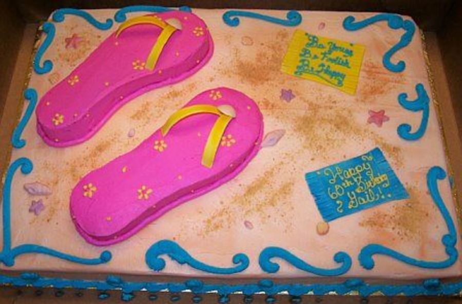 Beach Theme Full Sheet Cake - CakeCentral.com