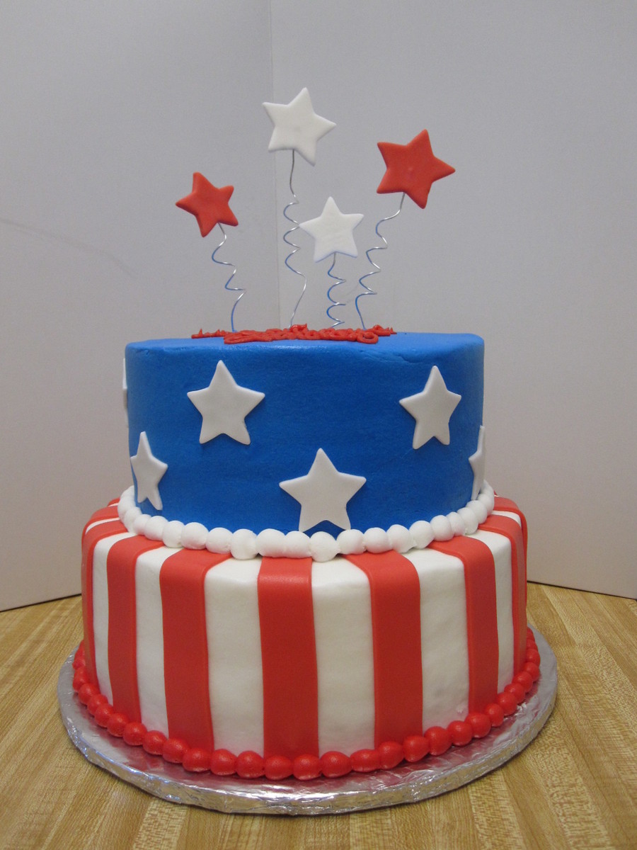 Patriotic American Birthday Cake - CakeCentral.com