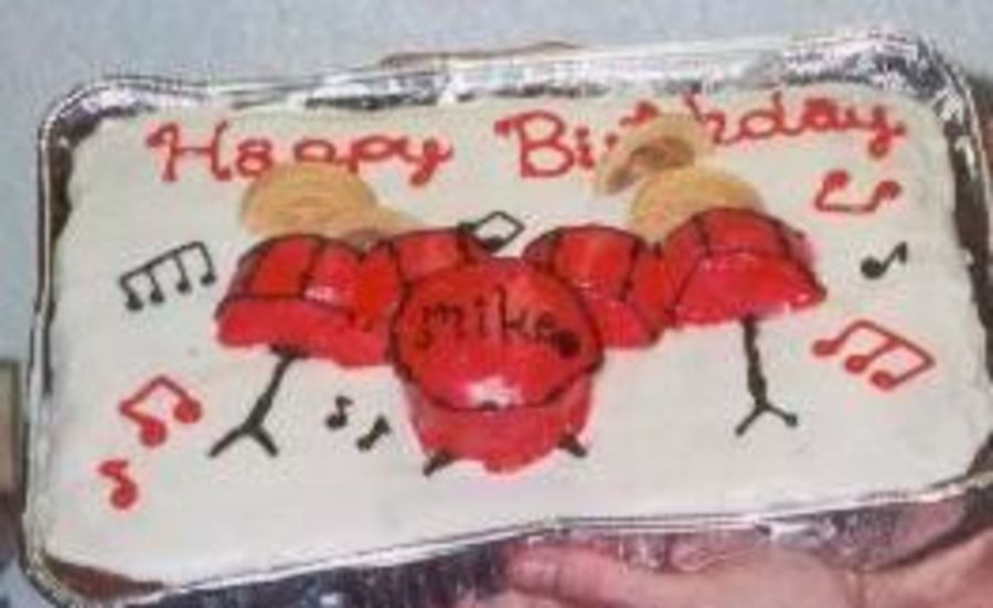 Drum Kit Cake - CakeCentral.com