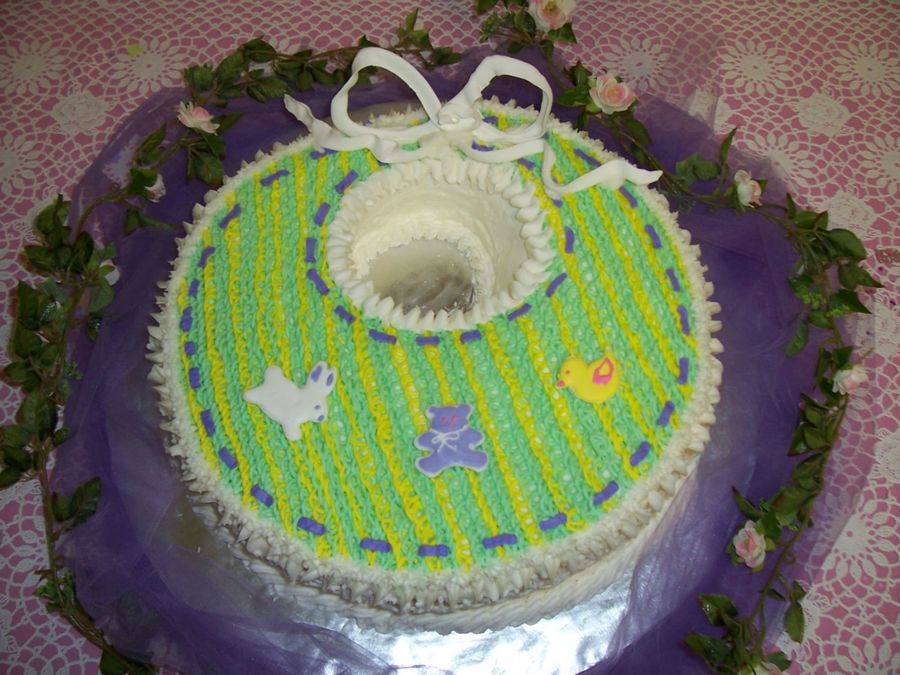 Baby Bib Cake - CakeCentral.com