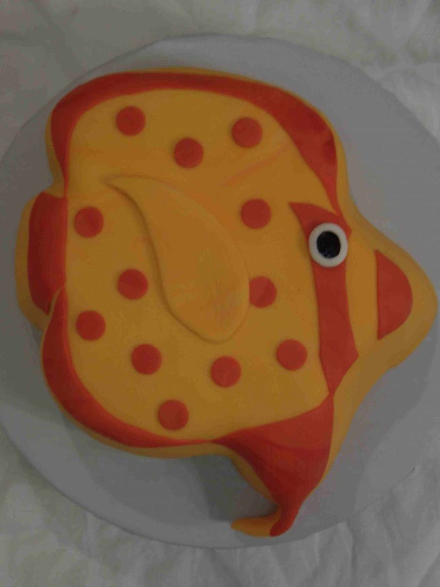 Fish Baby Shower Cake - CakeCentral.com