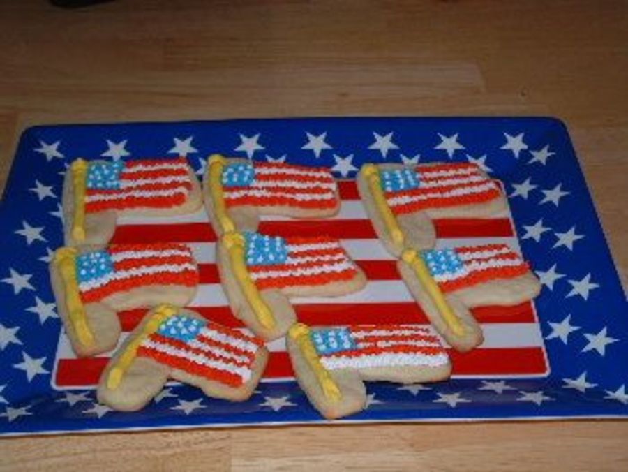Flag Cookies - CakeCentral.com