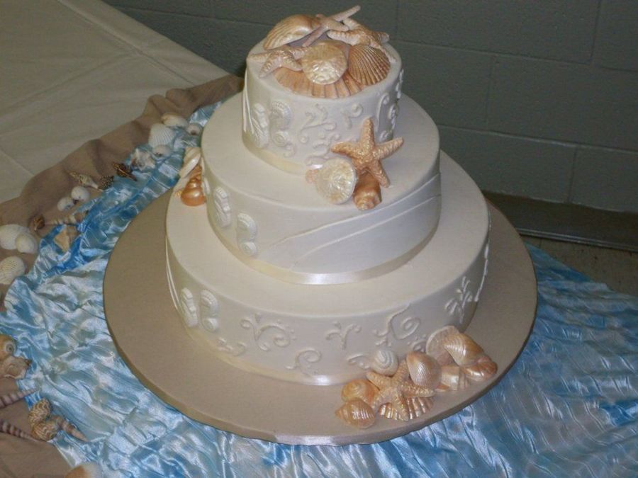 Seashell Wedding - CakeCentral.com