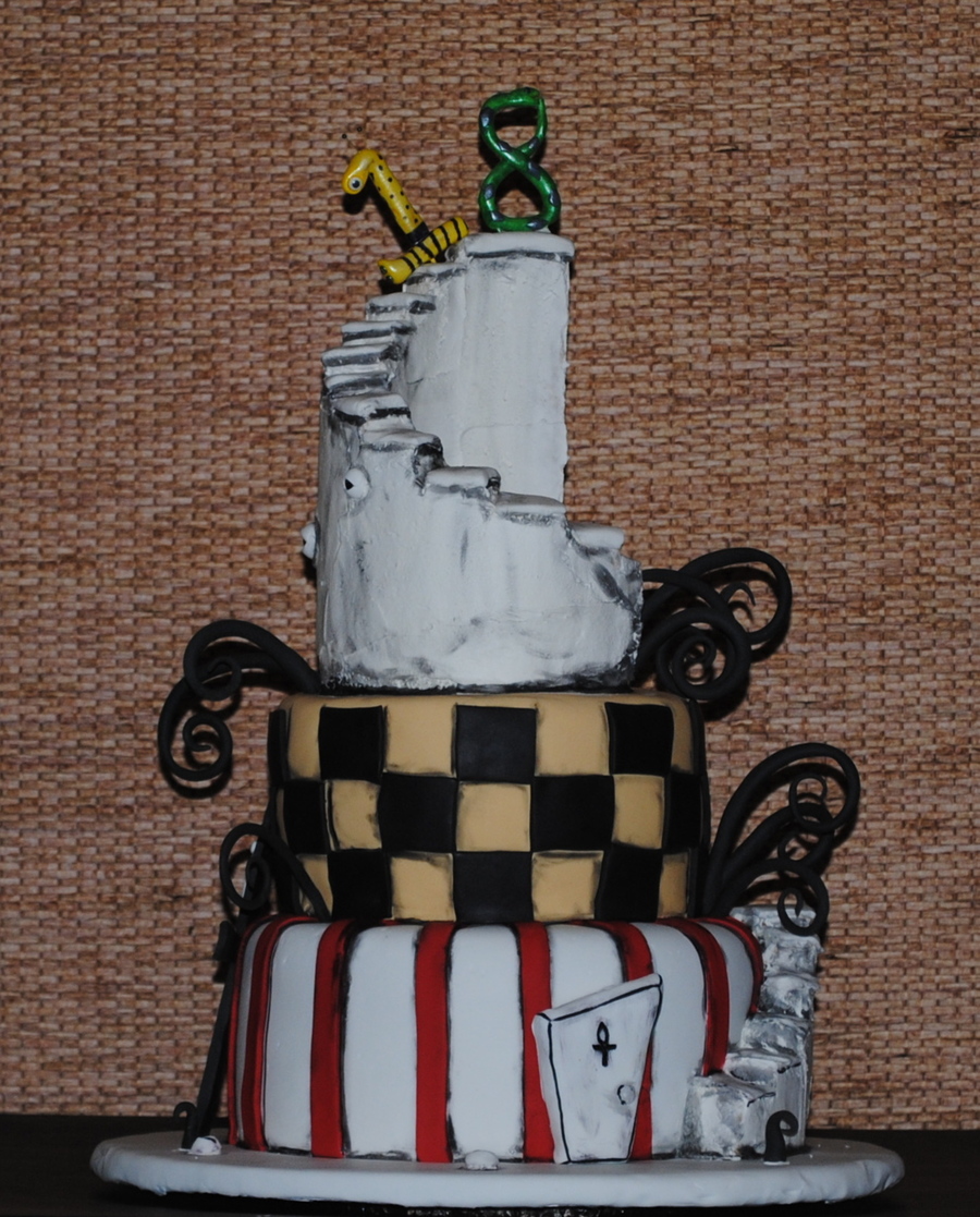 Tim Burton Inspired Cake - CakeCentral.com