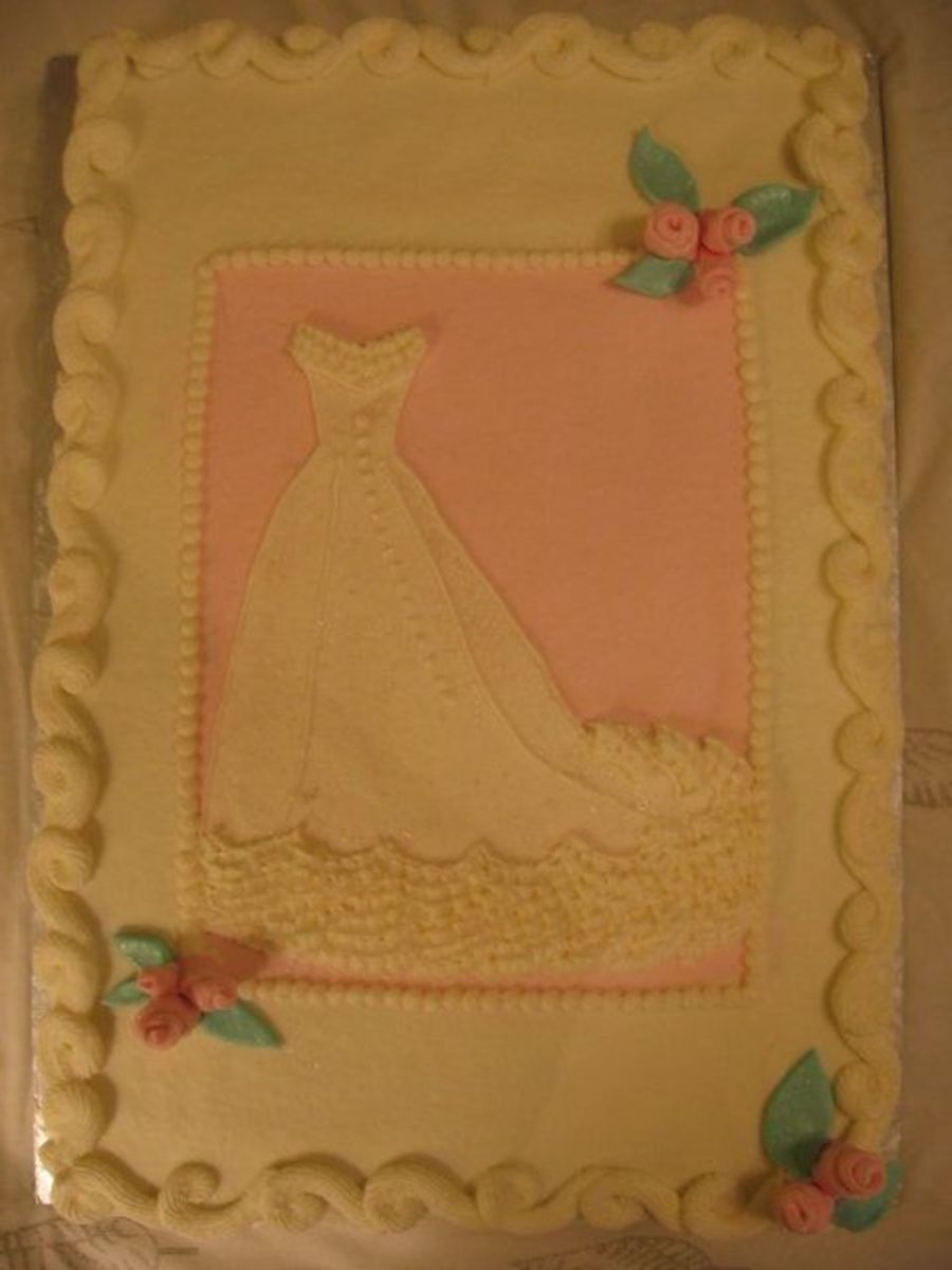 Bridal Shower Sheet Cake - CakeCentral.com