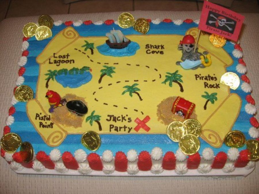 Treasure Map Cake - CakeCentral.com