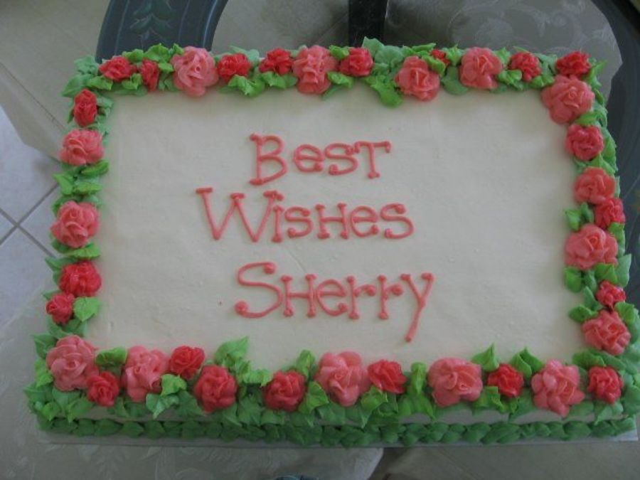 Best Wishes Cake - CakeCentral.com
