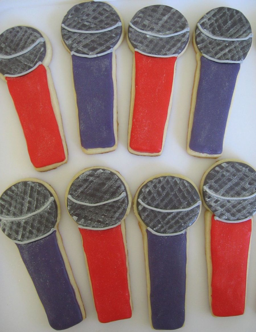Microphone Cookies - CakeCentral.com