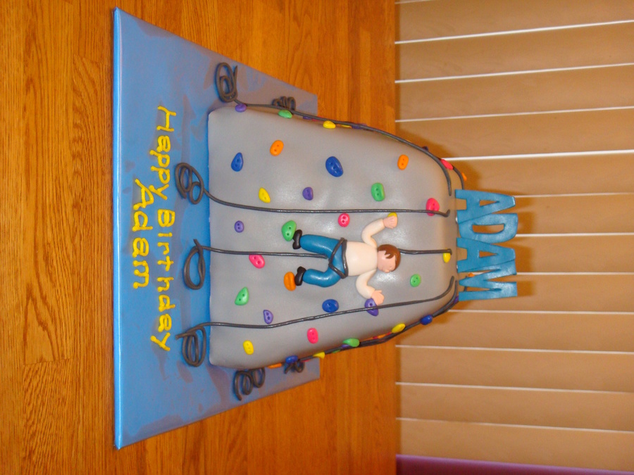 Rock Climbing Cake - CakeCentral.com
