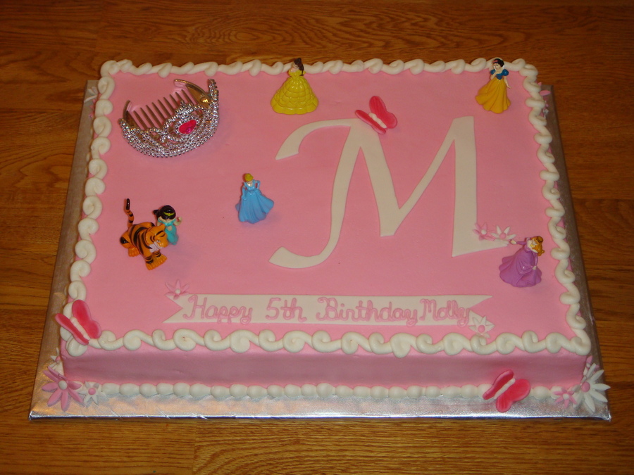 Simple Princess Sheet Cake - CakeCentral.com