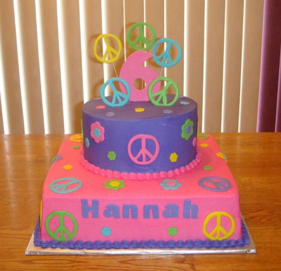 Peace Sign Birthday - CakeCentral.com