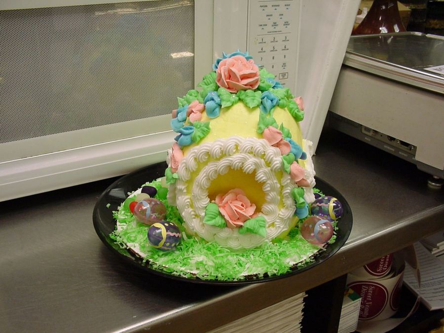 3-D Easter Egg Cake - CakeCentral.com