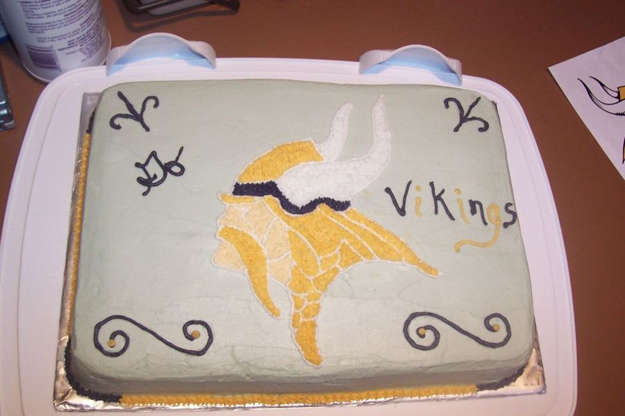 Vikings Birthday Cake For Husband - CakeCentral.com