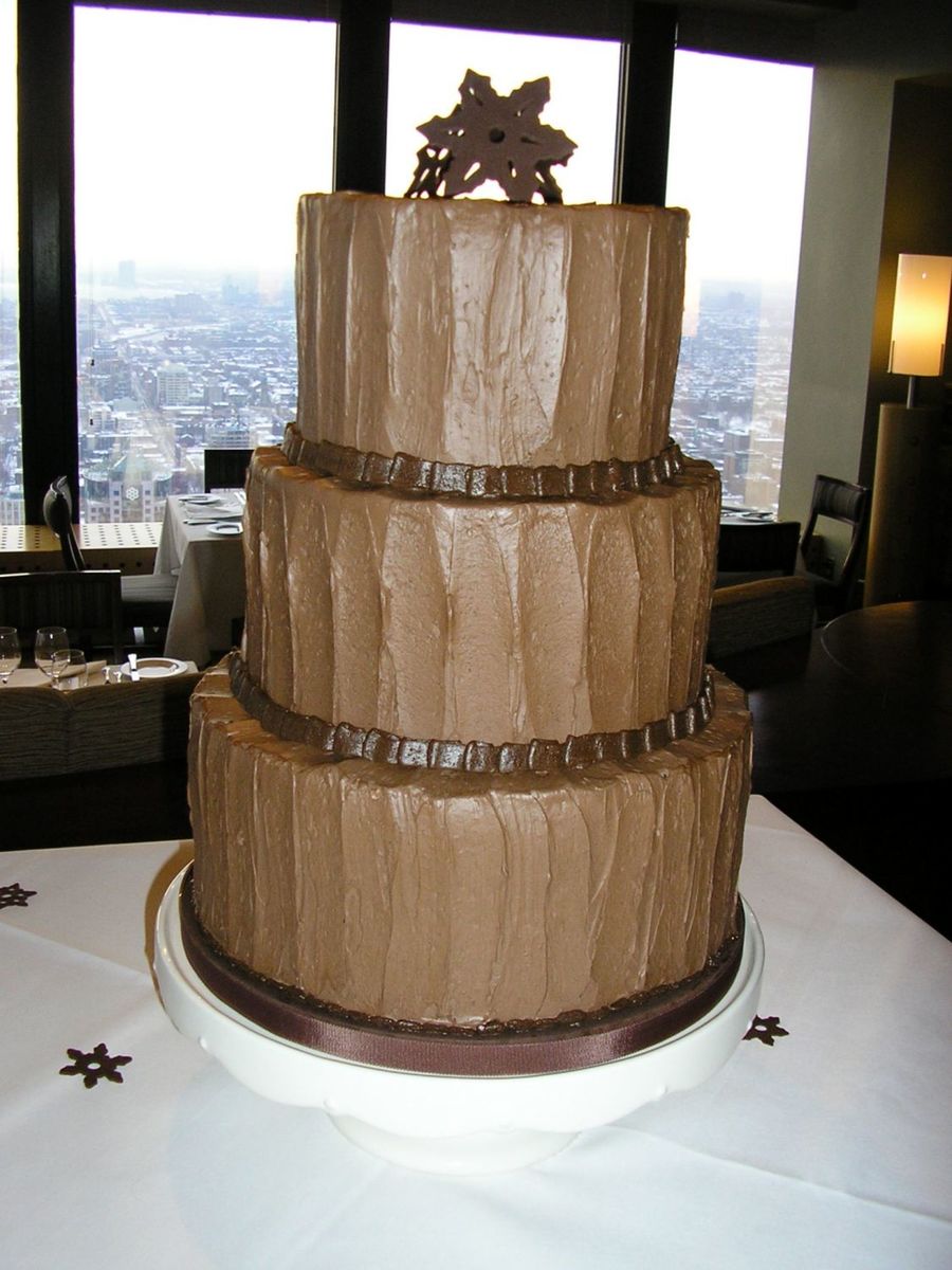 Chocolate Snowflakes Cake - CakeCentral.com