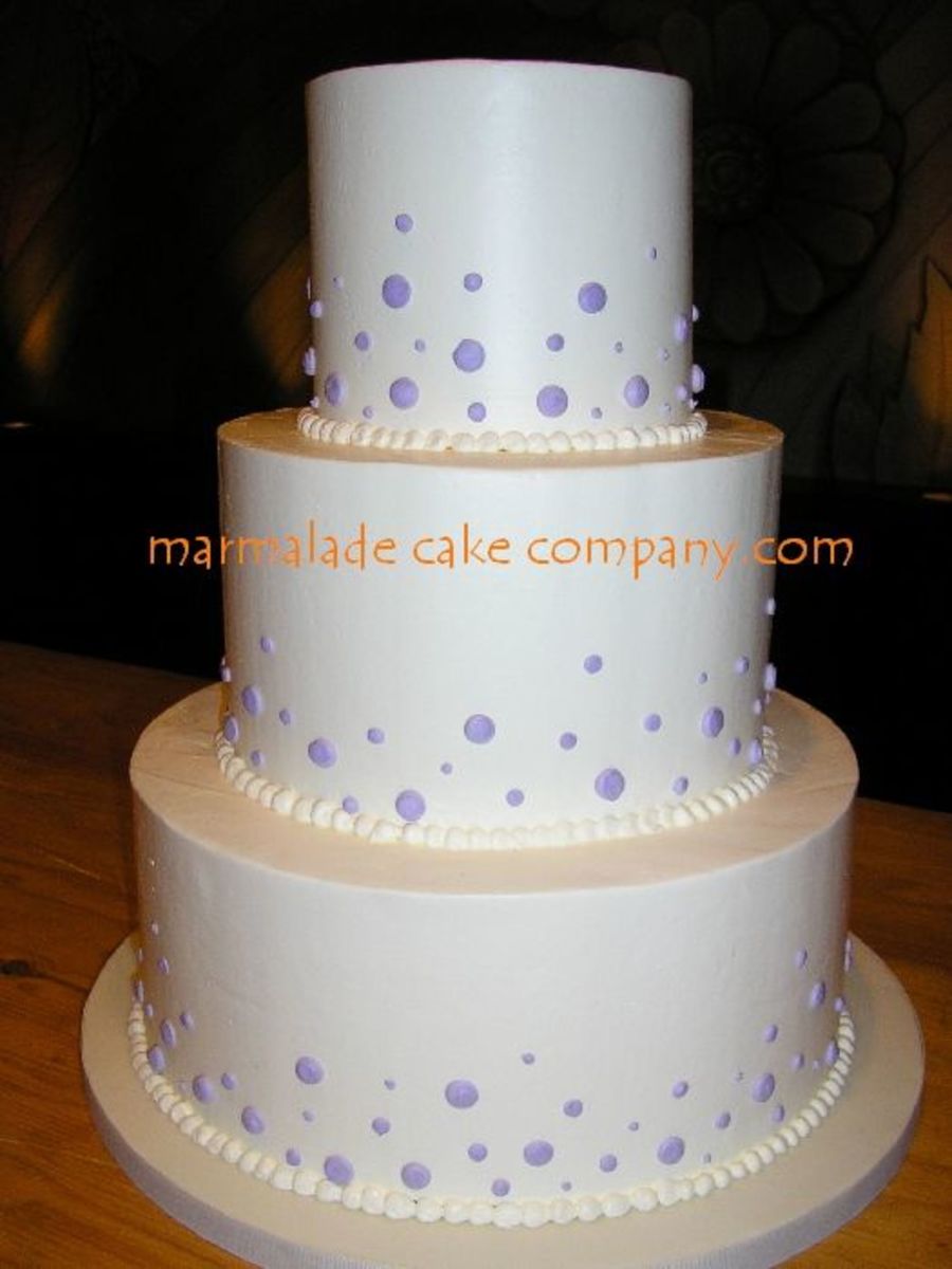Champagne Bubbles In Lilac - CakeCentral.com