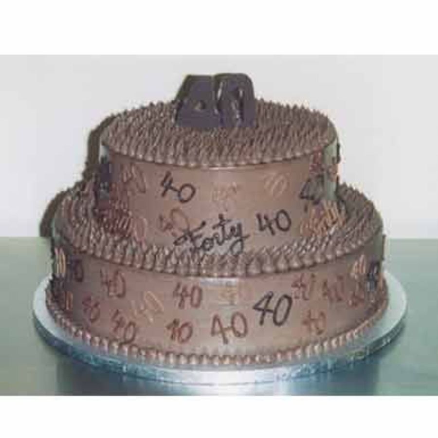 40Th Birthday Cake - CakeCentral.com