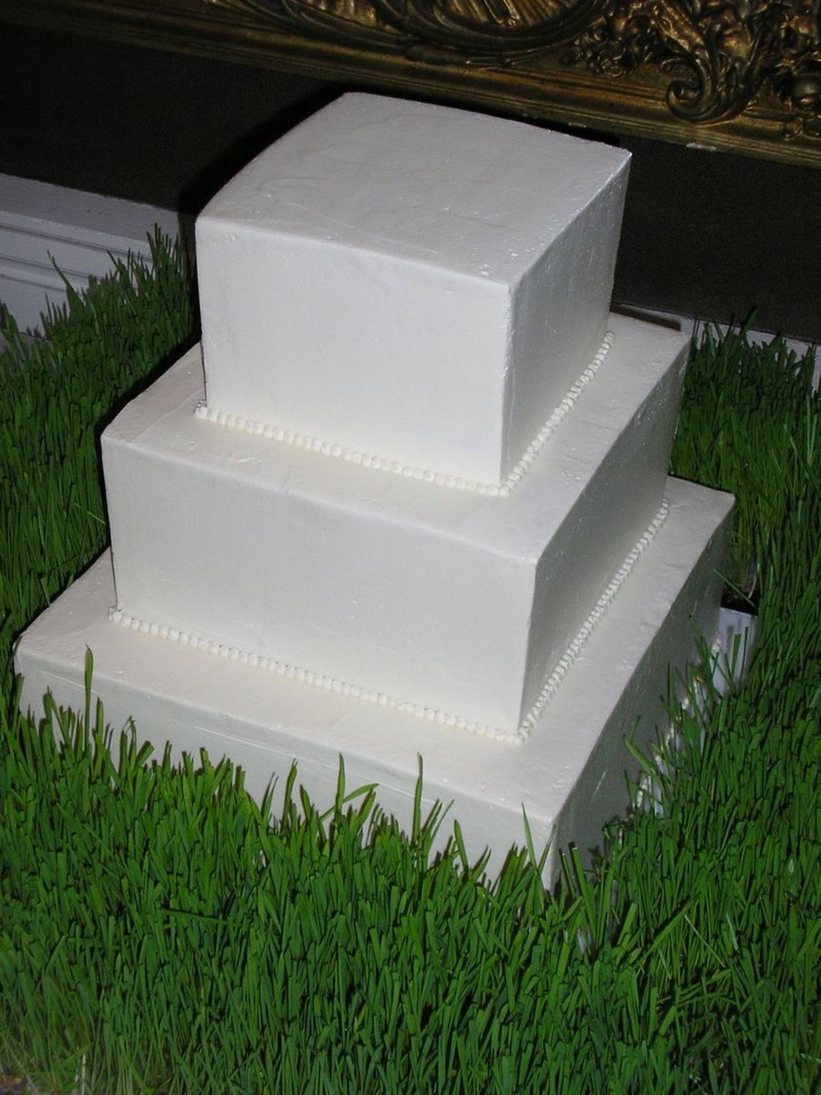 Wheatgrass Wedding Cake - CakeCentral.com