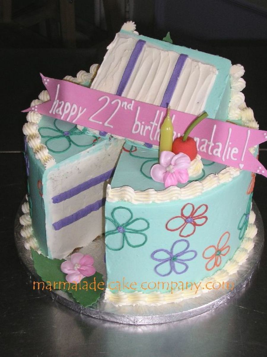 Cake With Slice Missing - CakeCentral.com