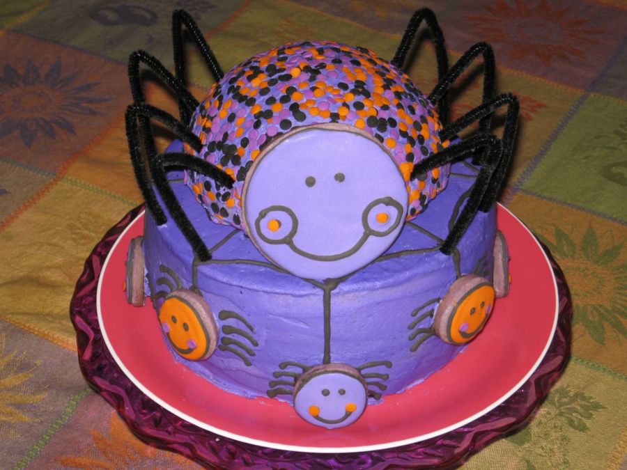 Happy Spider Cake - CakeCentral.com