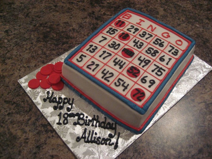 Bingo Cake - CakeCentral.com