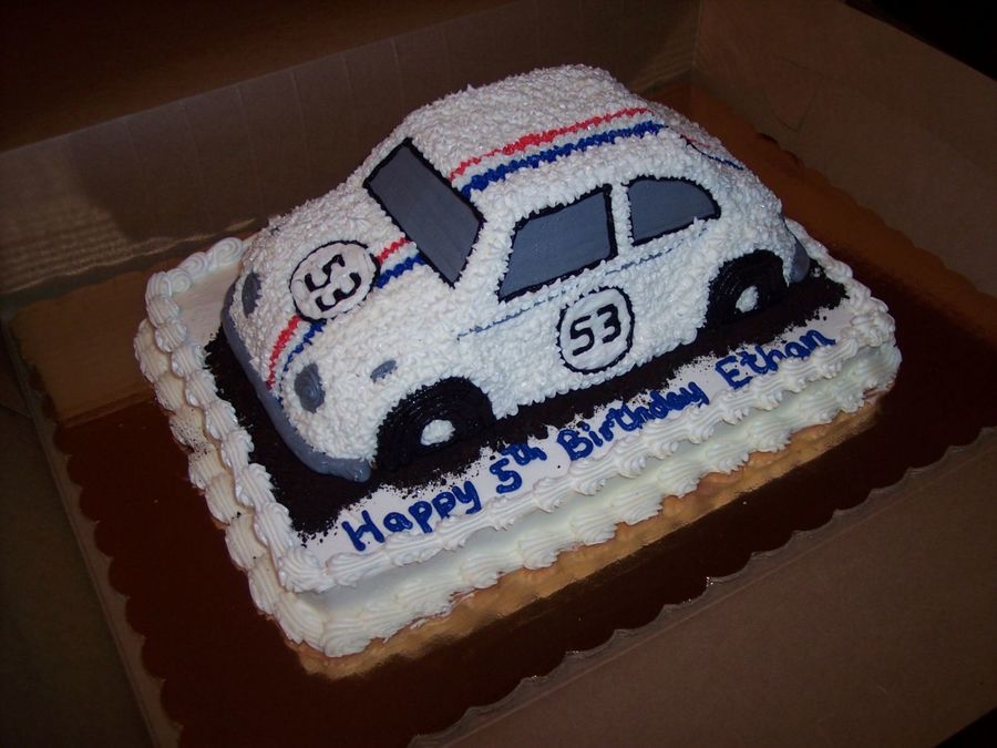 Herbie The Luv Bug Car Cake - CakeCentral.com