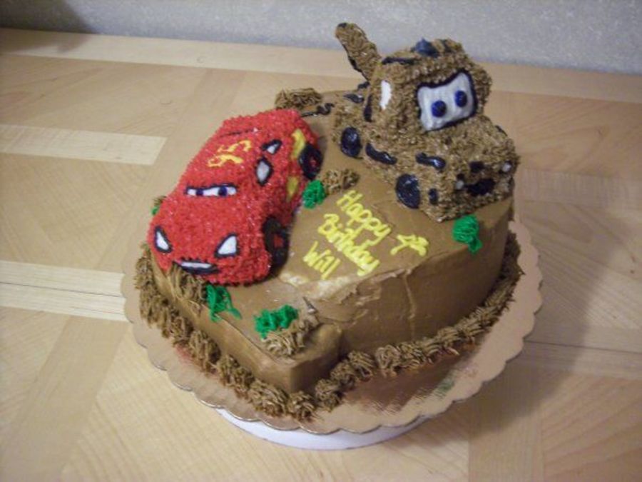 Lightning Mcqueen And Mator - CakeCentral.com