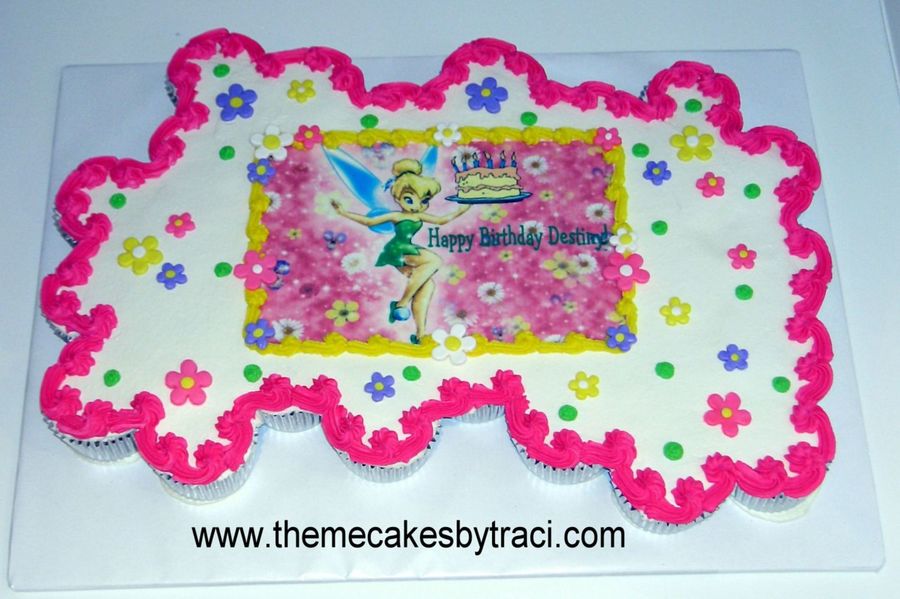Tinkerbell Cupcake Cake - CakeCentral.com